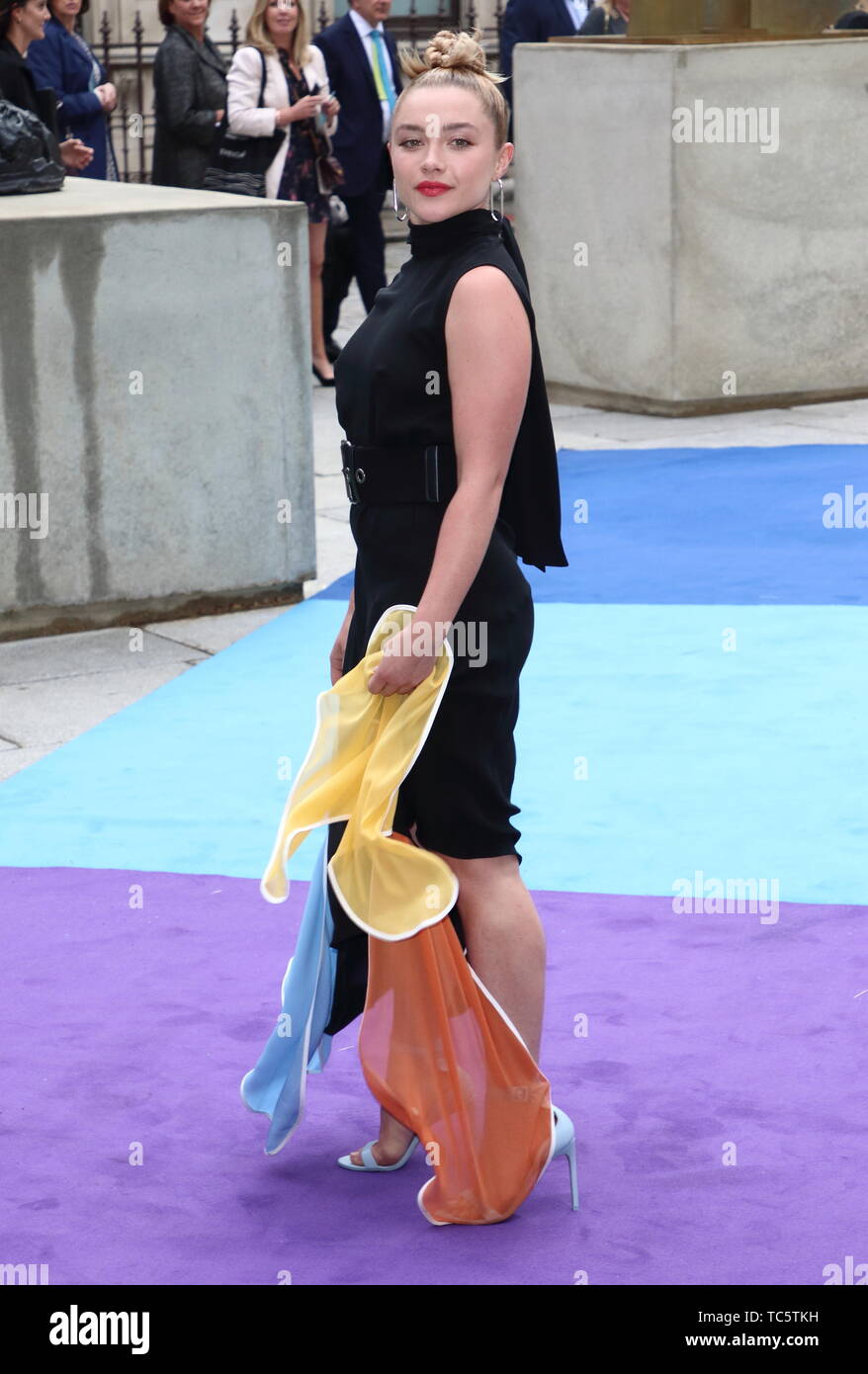 London. UK. Florence Pugh at Royal Academy Of Arts Summer Exhibition ...