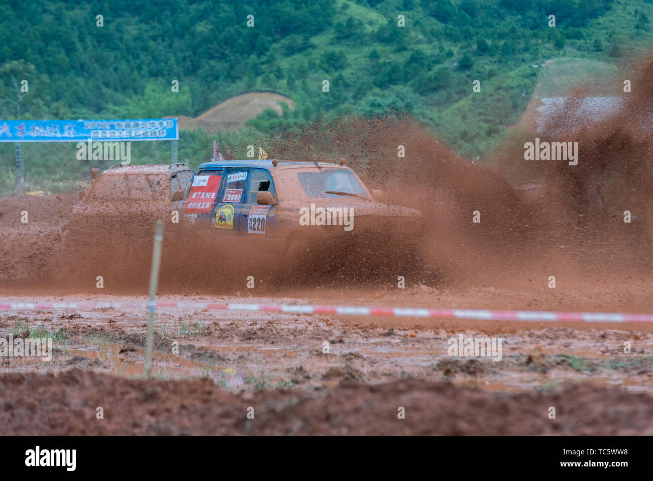 Land Cruiser Outdoor Car Cross Country Competition Stock Photo - Alamy