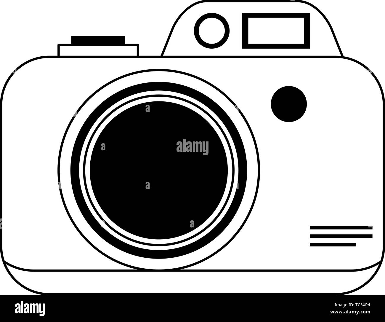 Vintage photographic camera symbol isolated Stock Vector Image & Art ...