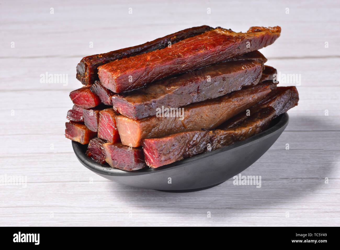 Air-dried hand-torn beef HD picture Stock Photo - Alamy
