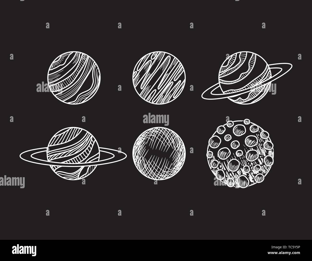 Planets draws of solar system design Stock Vector Image & Art - Alamy