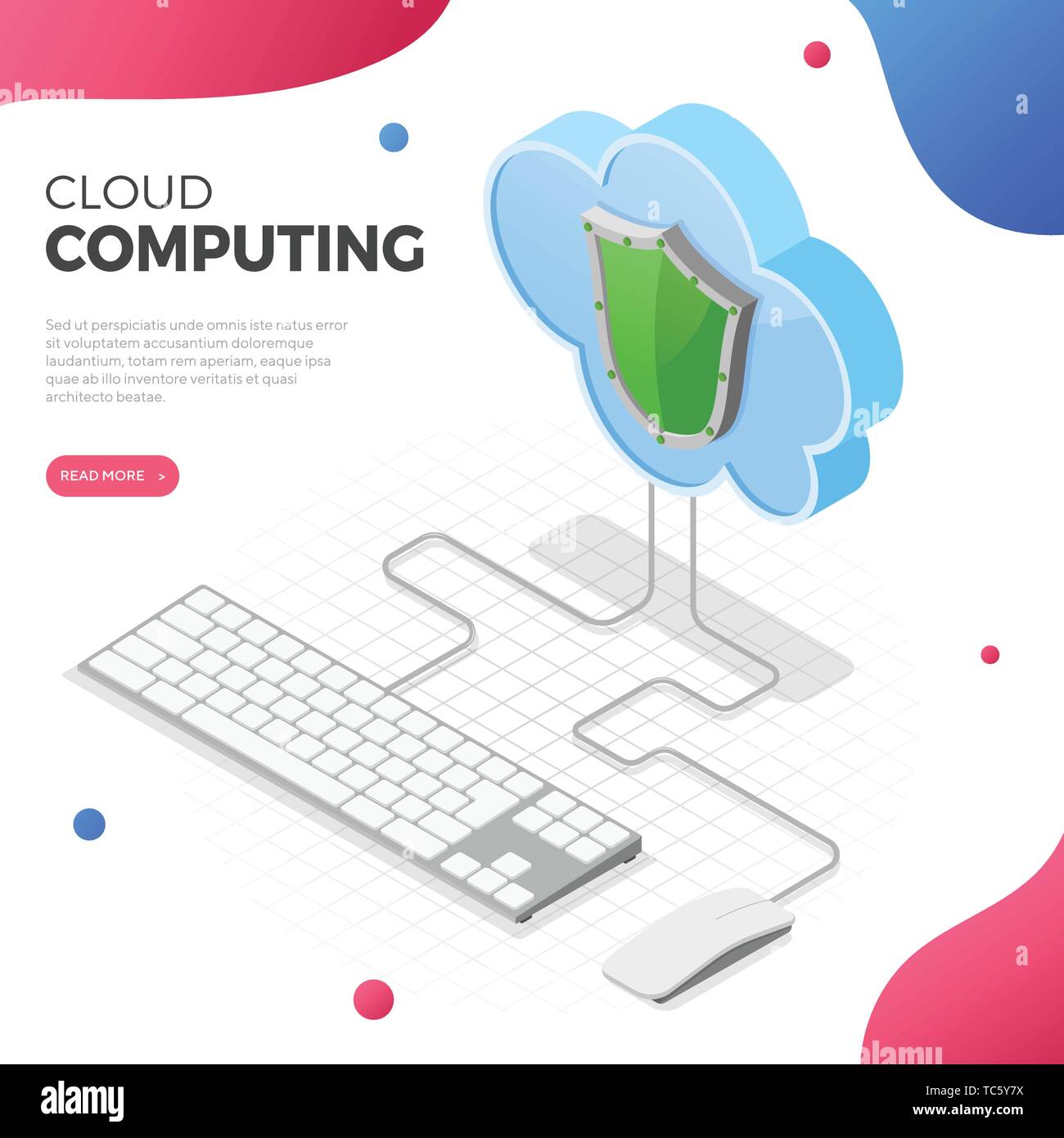 Cloud Computing Technology Isometric Stock Vector Image And Art Alamy