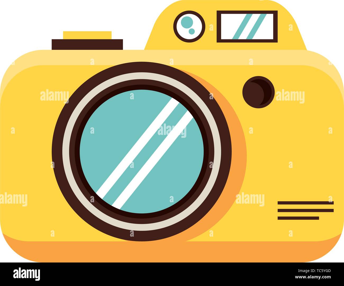 Vintage photographic camera symbol isolated Stock Vector Image & Art ...