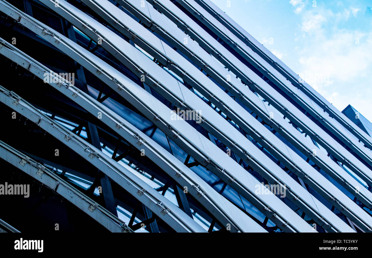The lines of the building Stock Photo - Alamy