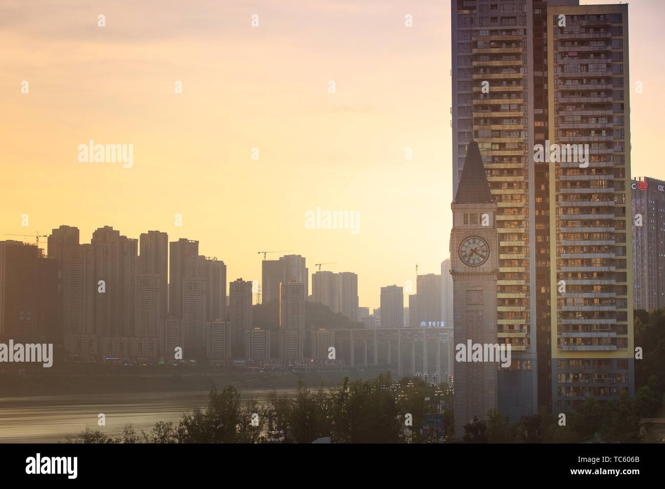 Nambin Road Clock Tower Stock Photo - Alamy
