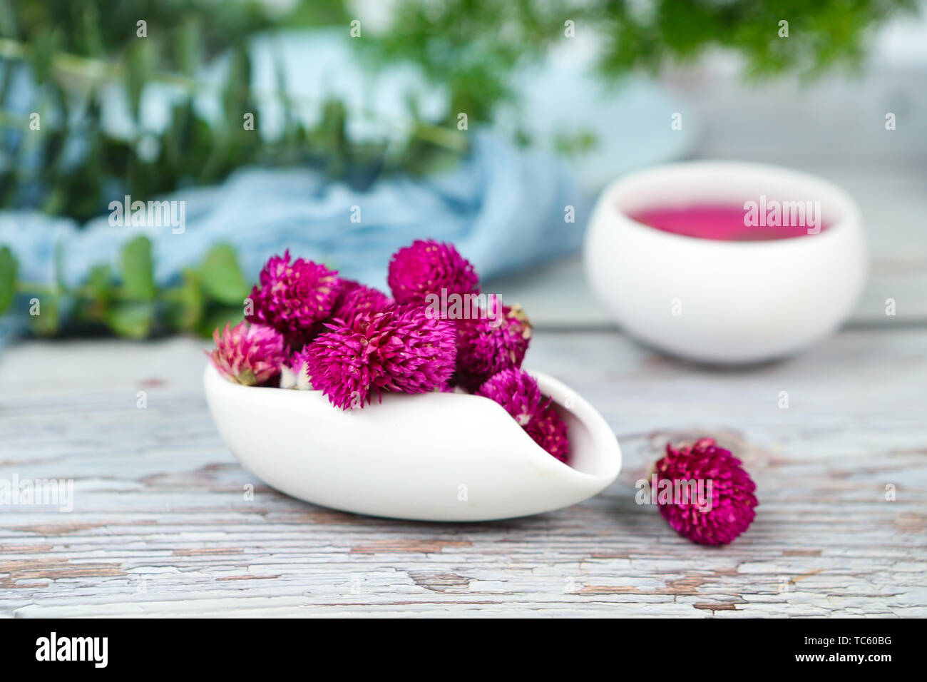 Thousand-day red flower tea Stock Photo - Alamy