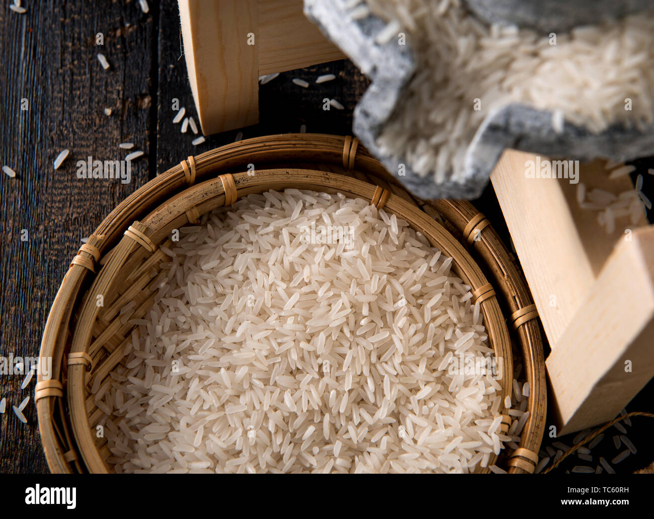 Northeast long grain fragrance of rice Stock Photo - Alamy