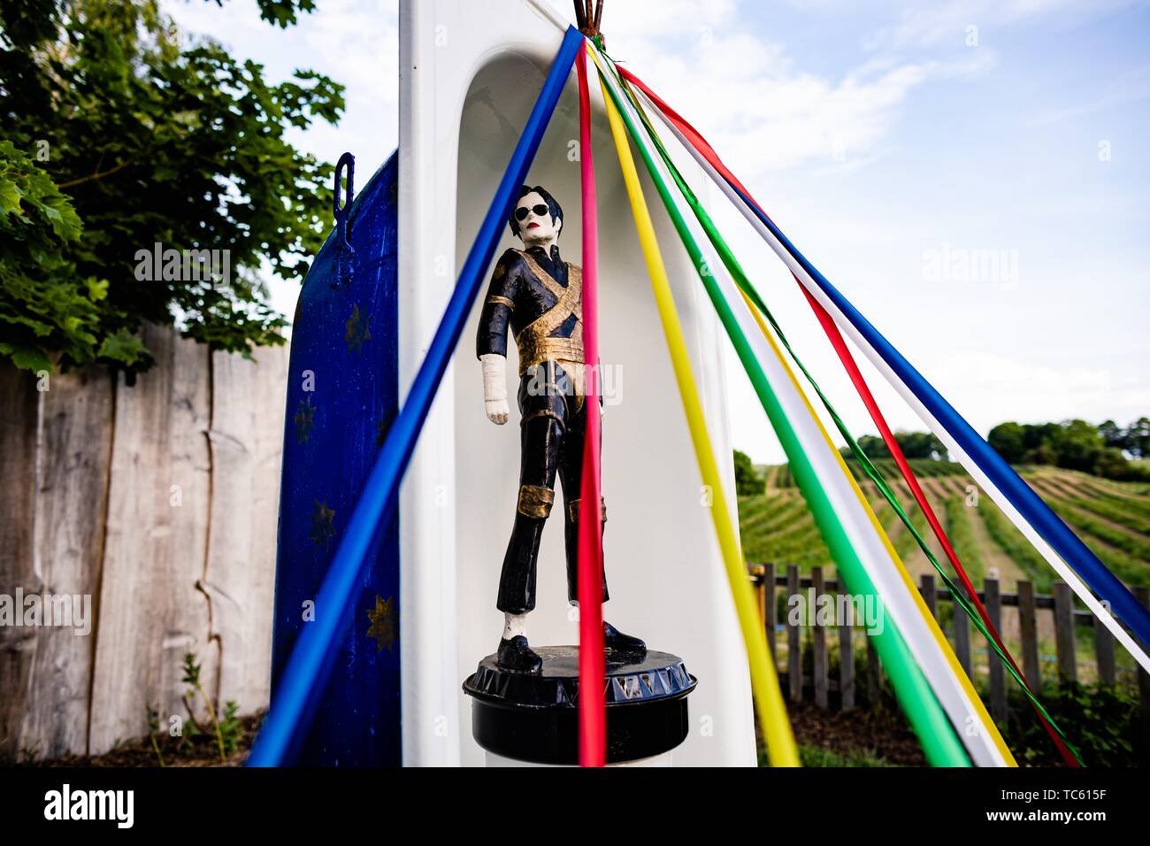 An art installation by two artists Ewa Bone and Ewa Kozubal in a shape ...