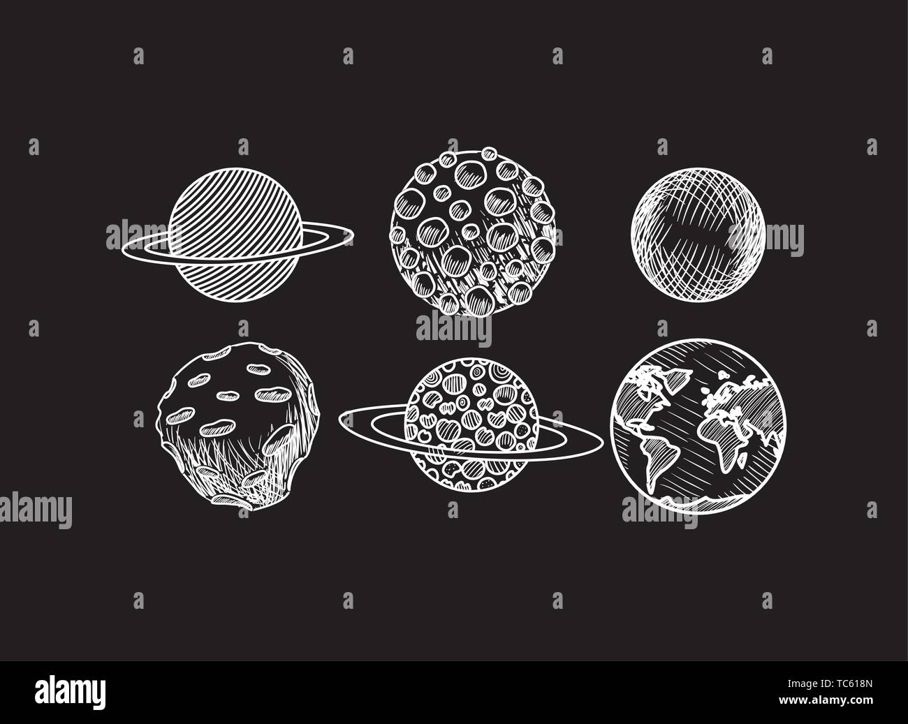 Planets draws of solar system design Stock Vector Image & Art - Alamy