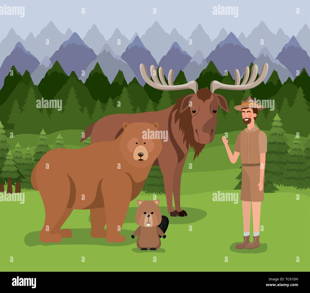 Moose bear Stock Vector Images - Alamy