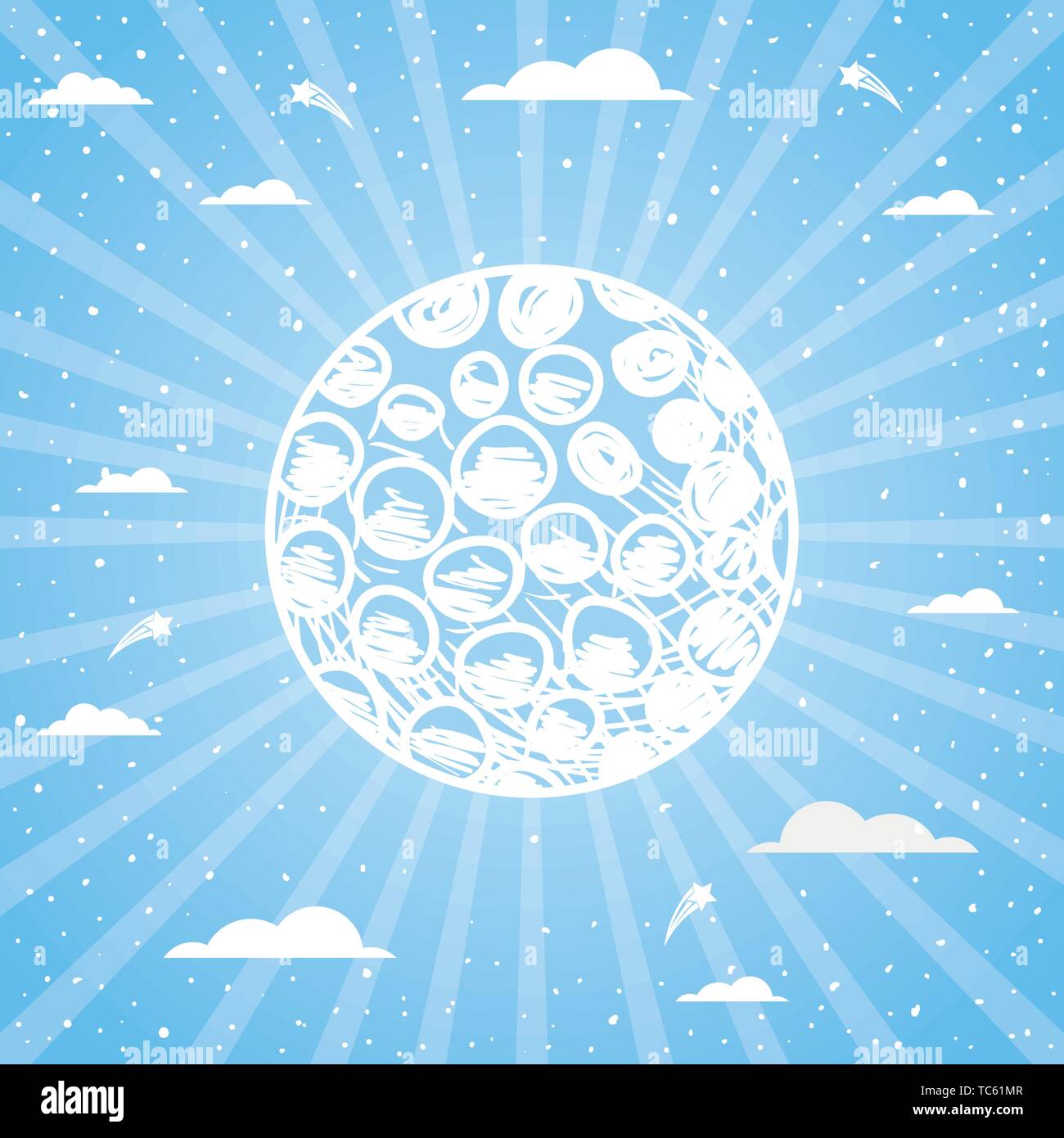 Moon over striped background design Stock Vector Image & Art - Alamy