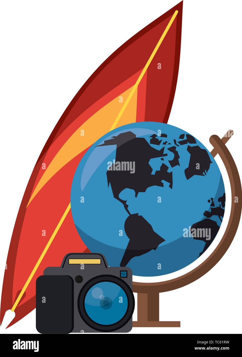 Summer vacations and travel cartoons Stock Vector Image & Art - Alamy