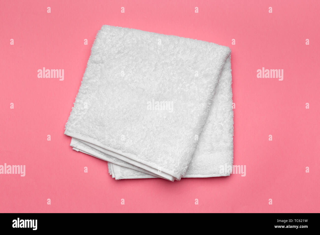 spa towels, top view Stock Photo - Alamy