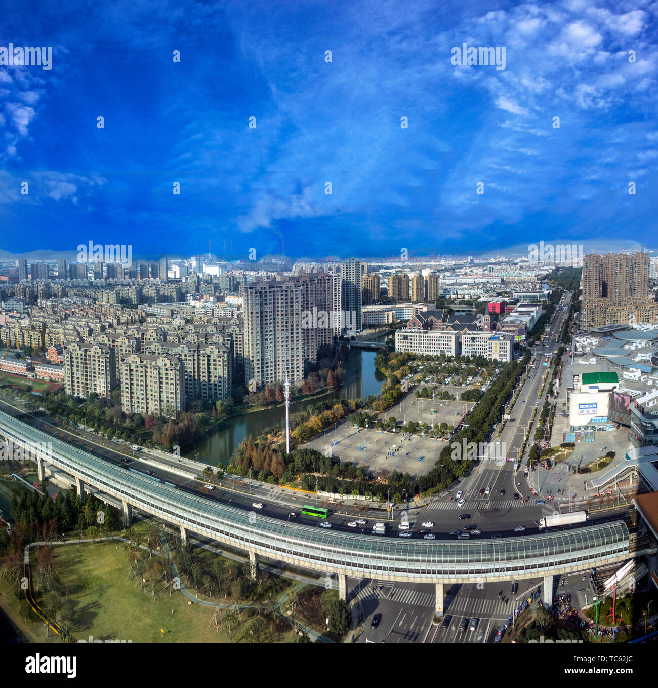 Beilun City Building, Ningbo Stock Photo - Alamy