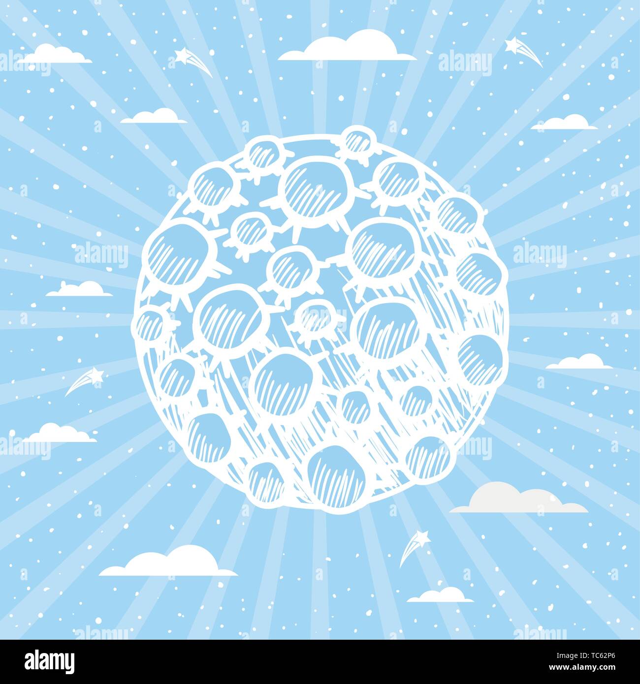 Moon over striped background design Stock Vector Image & Art - Alamy