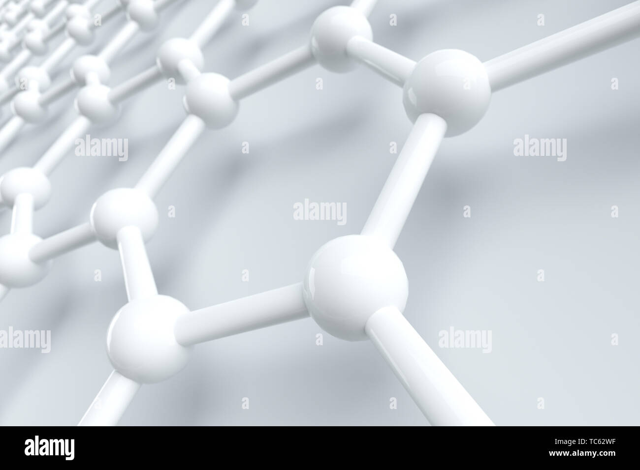 Hexagon arrangement structure, three-dimensional rendering Stock Photo ...