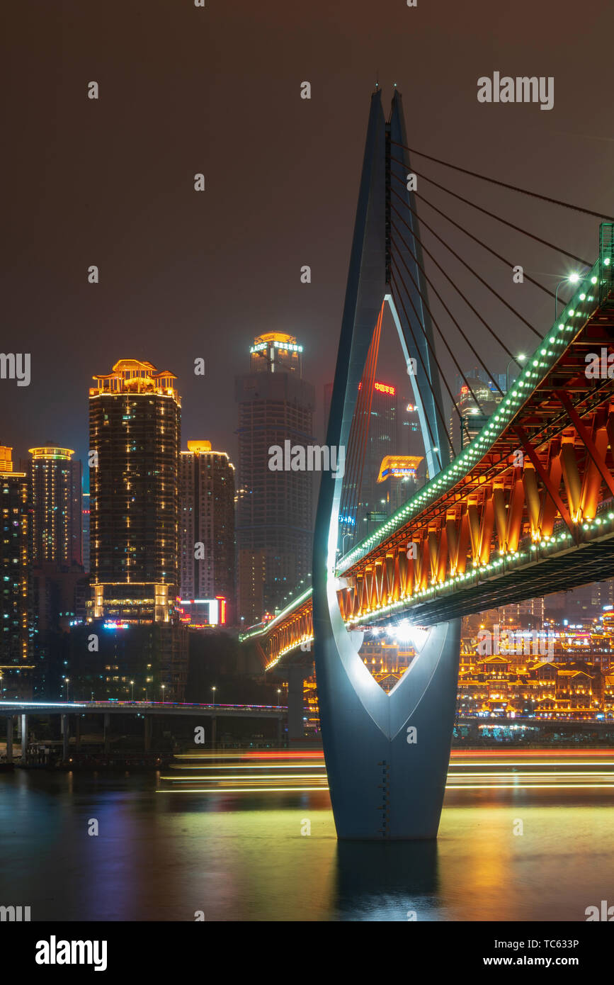 Hung Cliff and Qianmen Bridge Stock Photo - Alamy