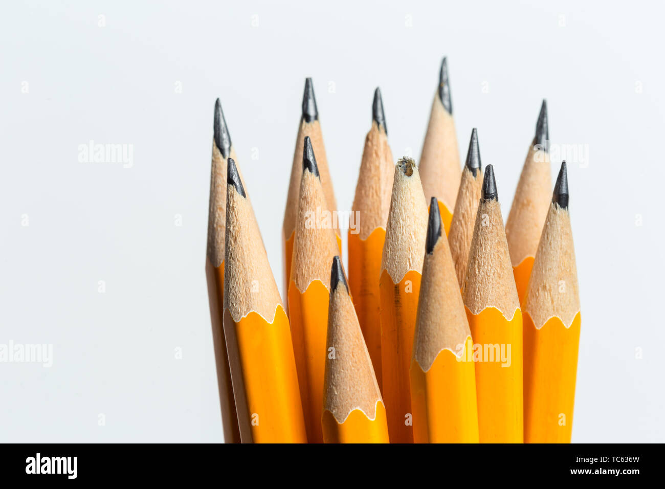 Pile of pencils Stock Photo - Alamy