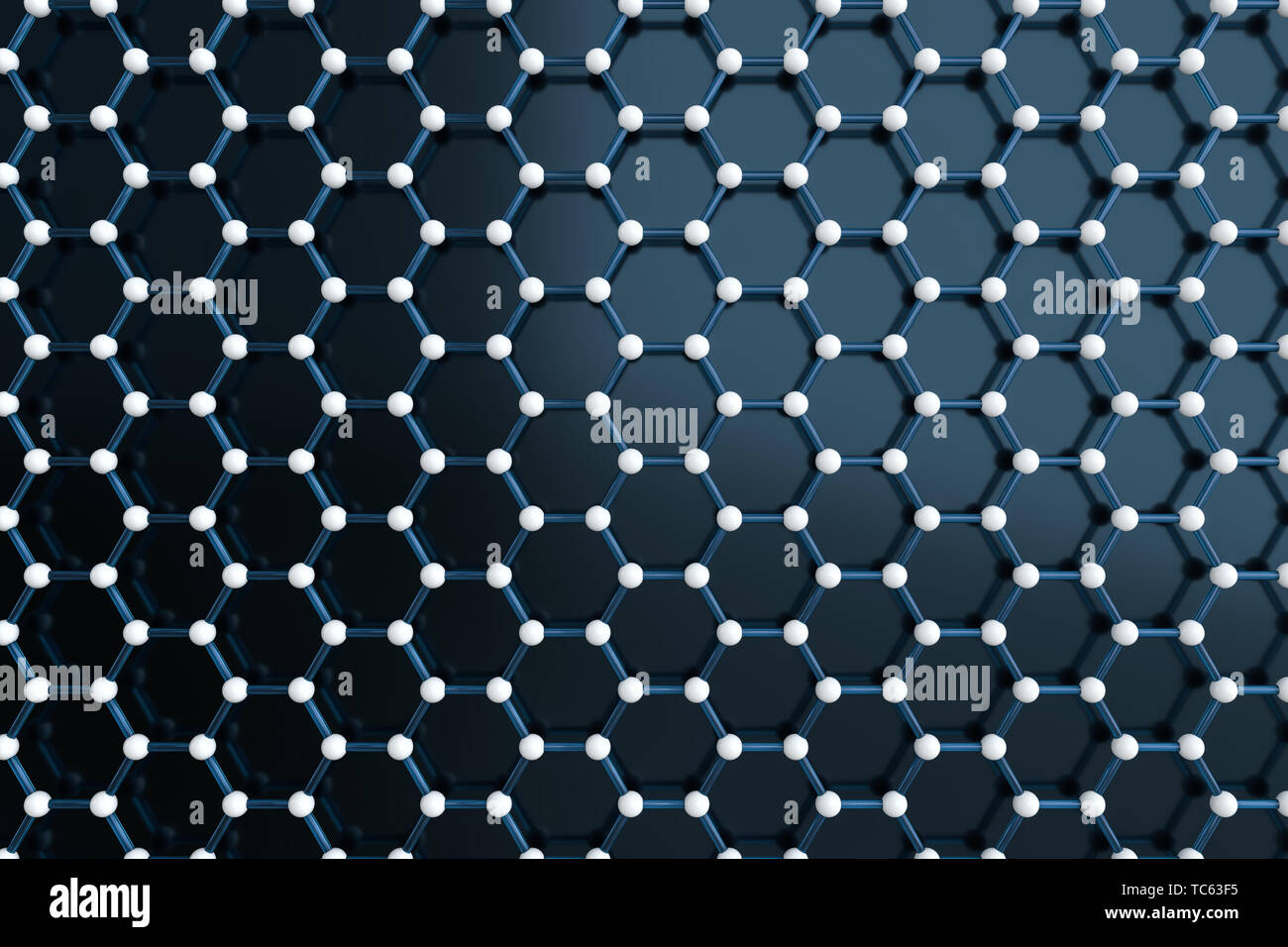 Hexagon arrangement structure, three-dimensional rendering Stock Photo ...