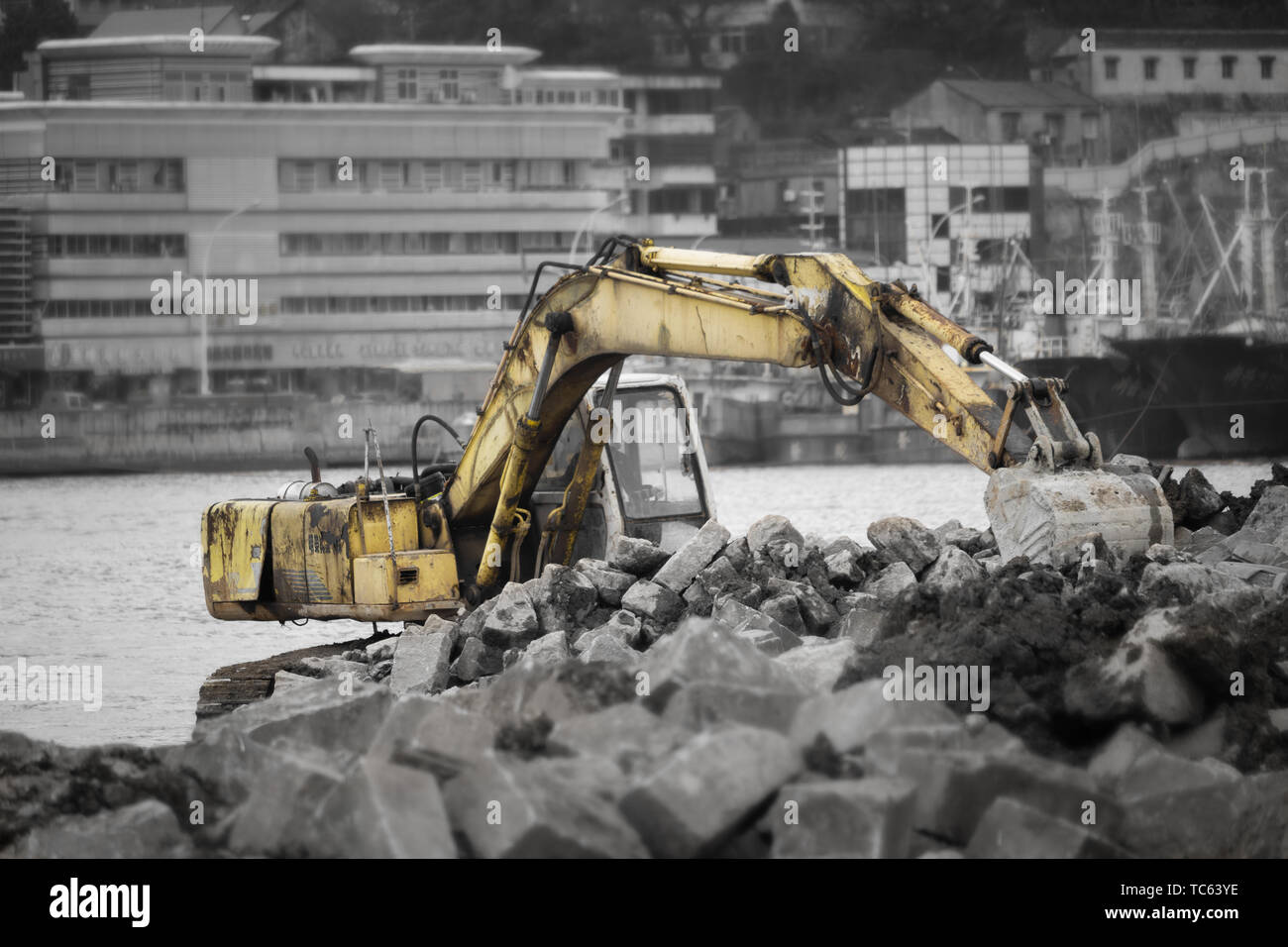 Demolition site accident hi-res stock photography and images - Alamy