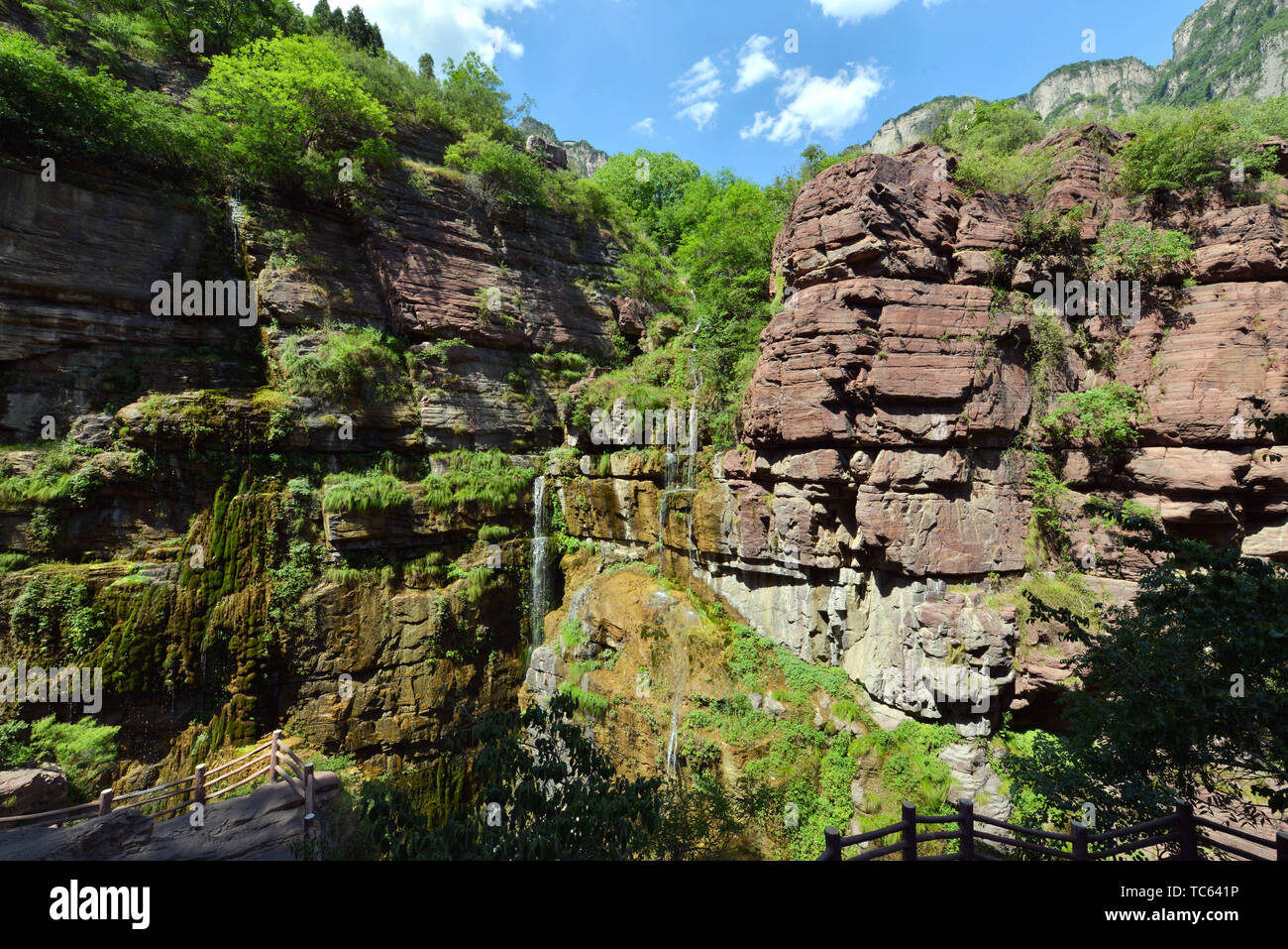 The scenery of Yuntai Mountain, Henan Province Stock Photo - Alamy