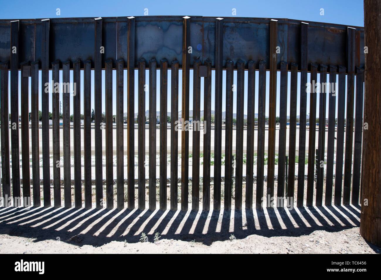The original border wall along the U.S. southern border with Mexico May ...