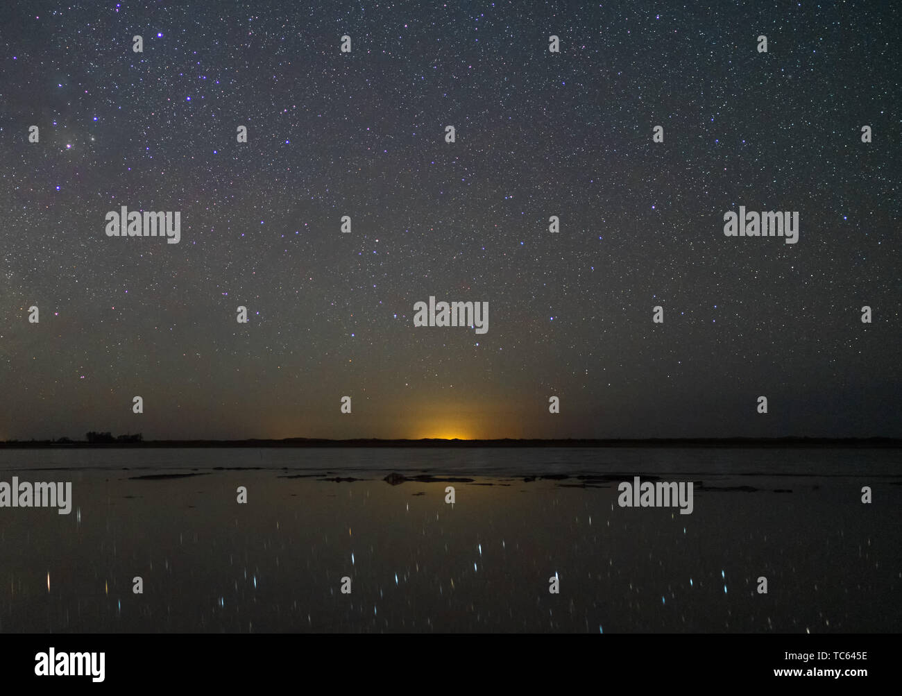 Galactic star meteor impact Stock Photo - Alamy