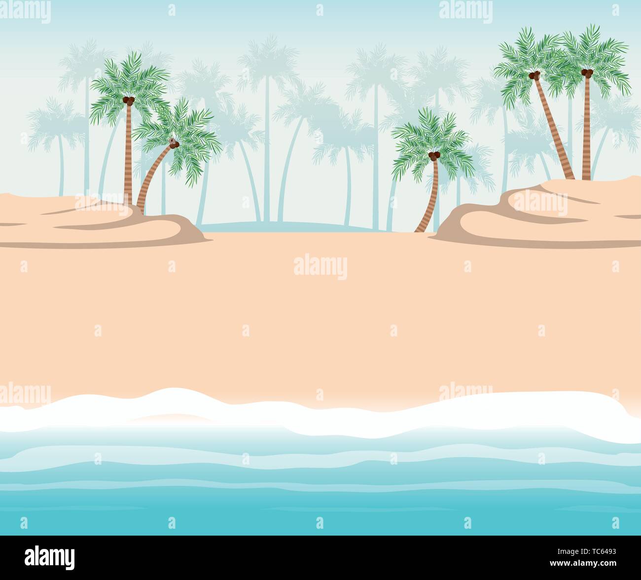 Palm tree of summer season design Stock Vector Image & Art - Alamy