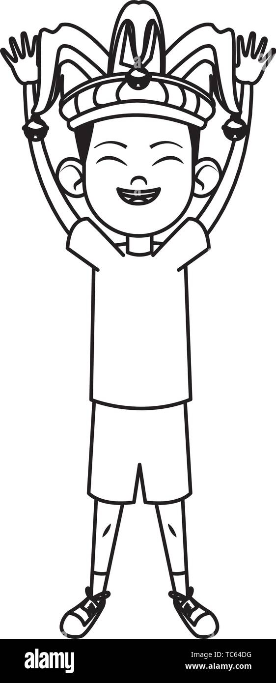 Circus clown wearing hat Stock Vector Images - Alamy