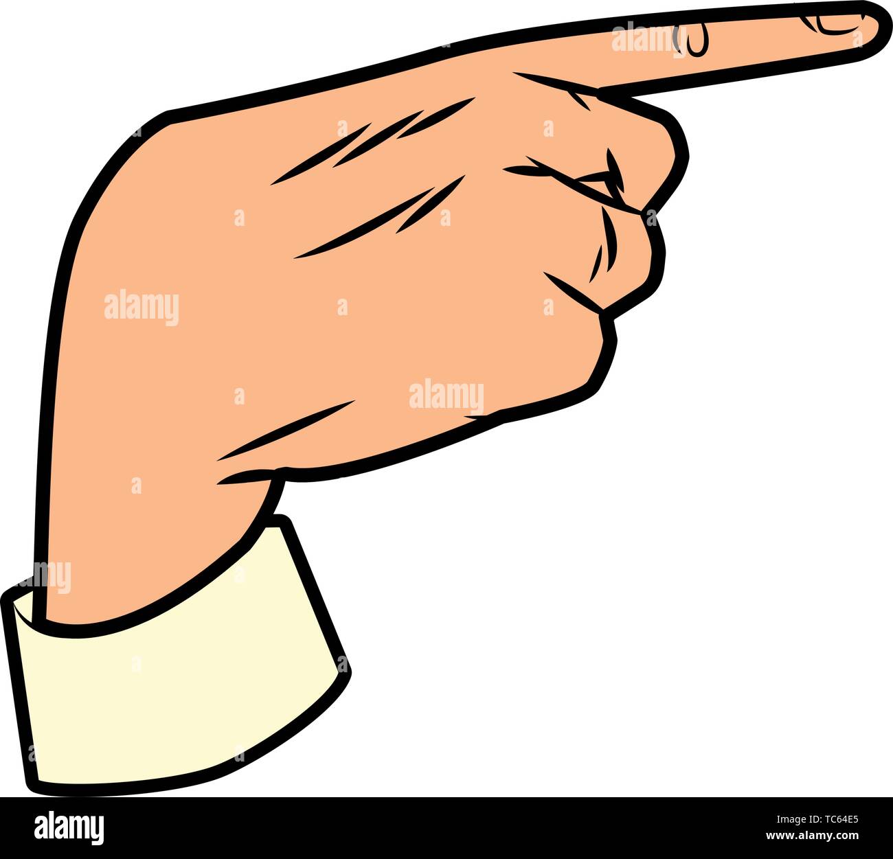 Expression indicating fingers Stock Vector Images - Alamy