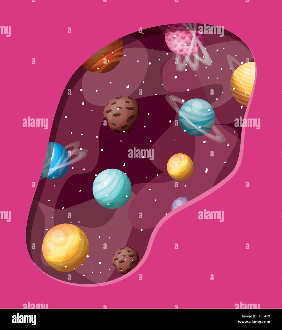 Solar system planets design vector illustration Stock Vector Image ...