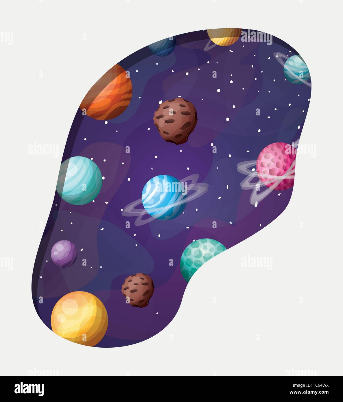 Solar system planets design vector illustration Stock Vector Image ...