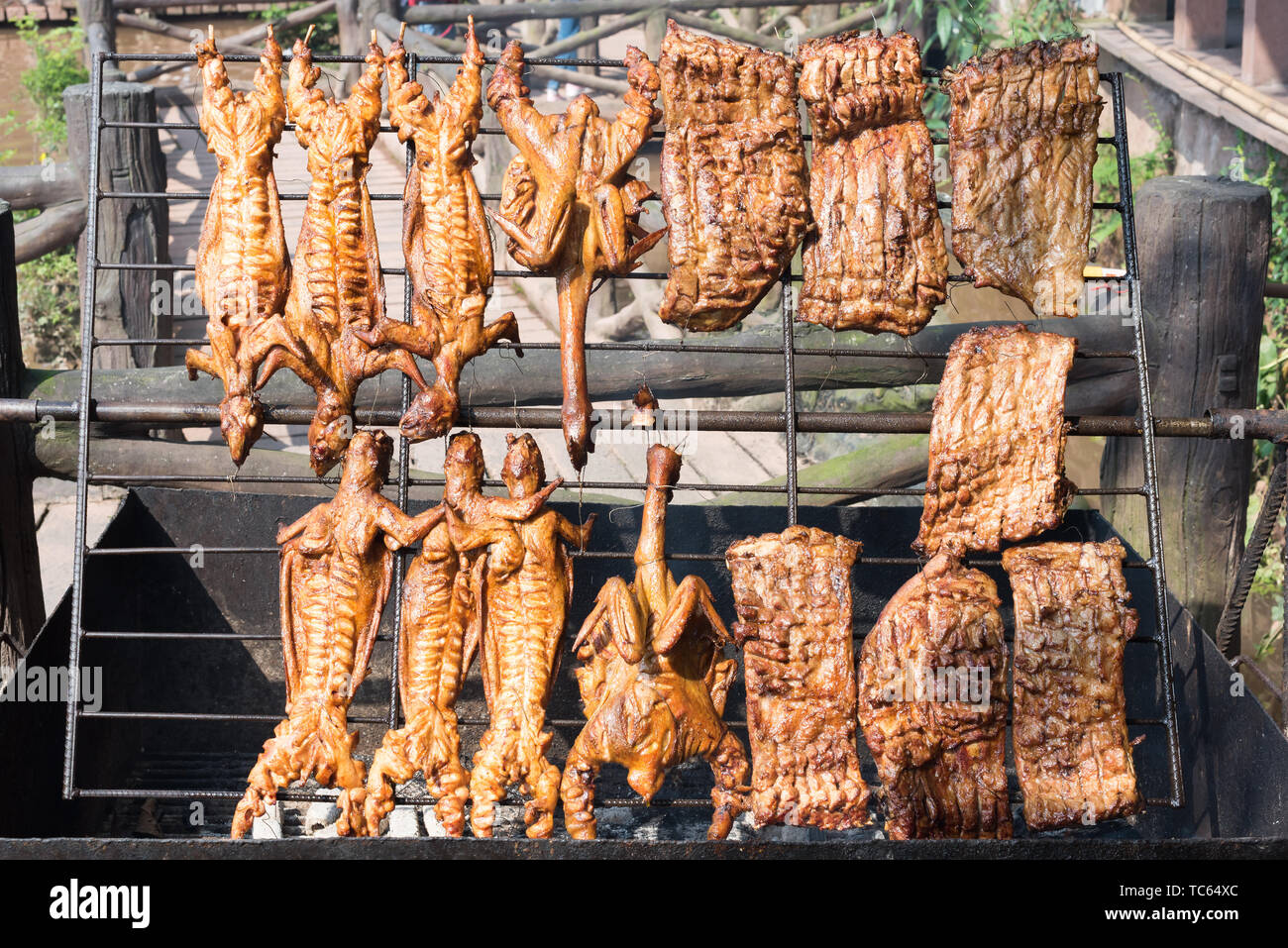 BBQ rabbit ribs Stock Photo - Alamy