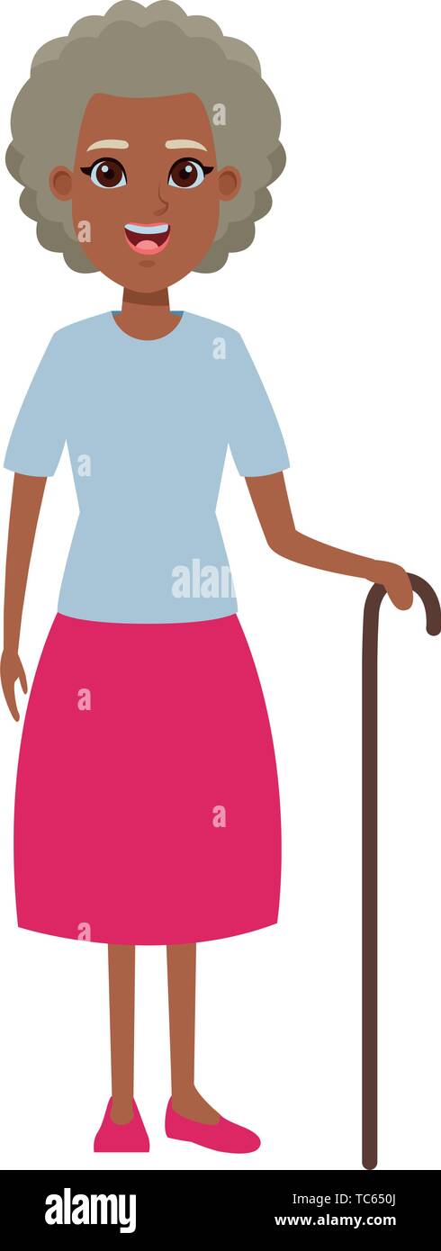 Avatar portrait senior woman Stock Vector Images - Alamy