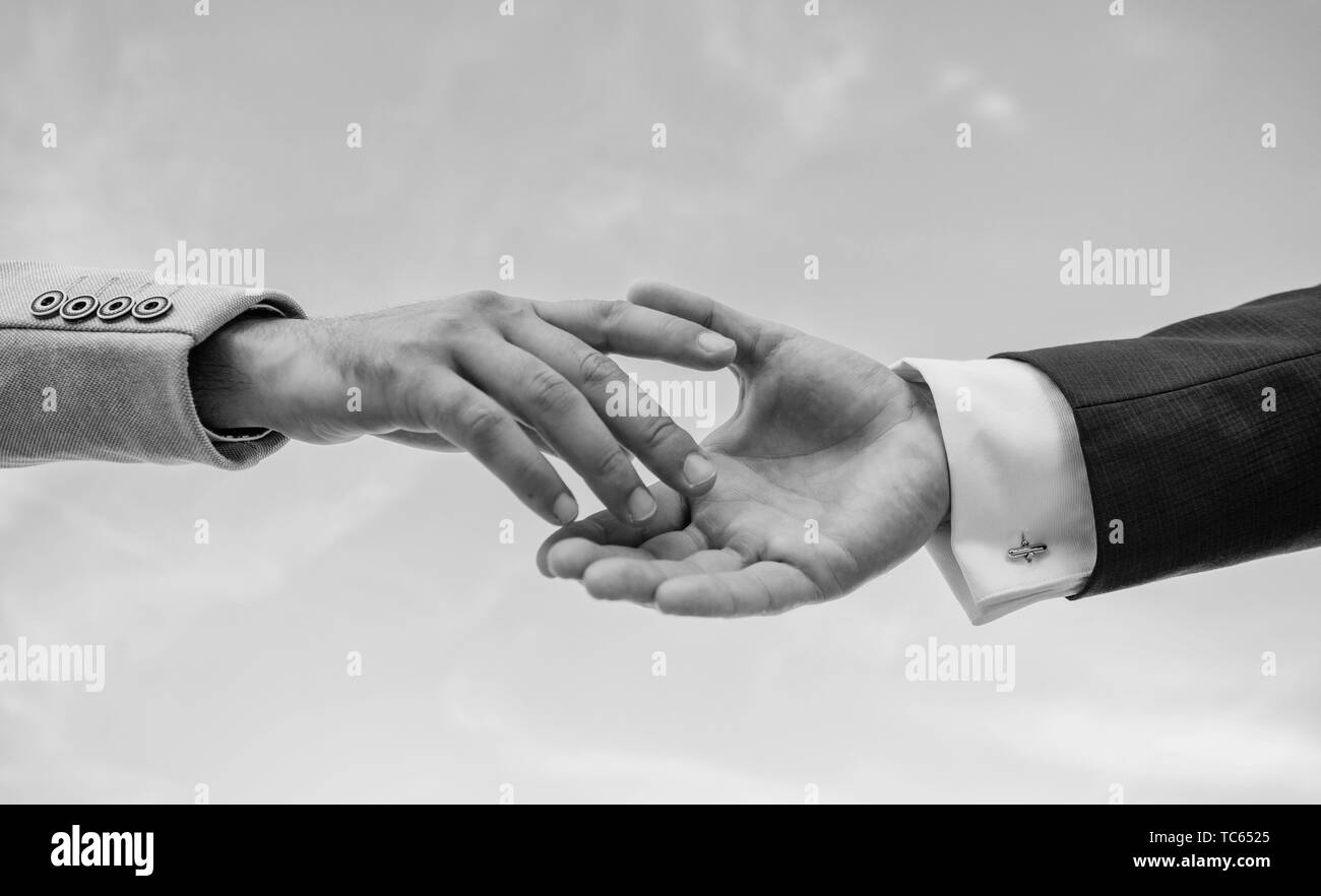 Startup project concept. Impulse for cooperation start of partnership ...