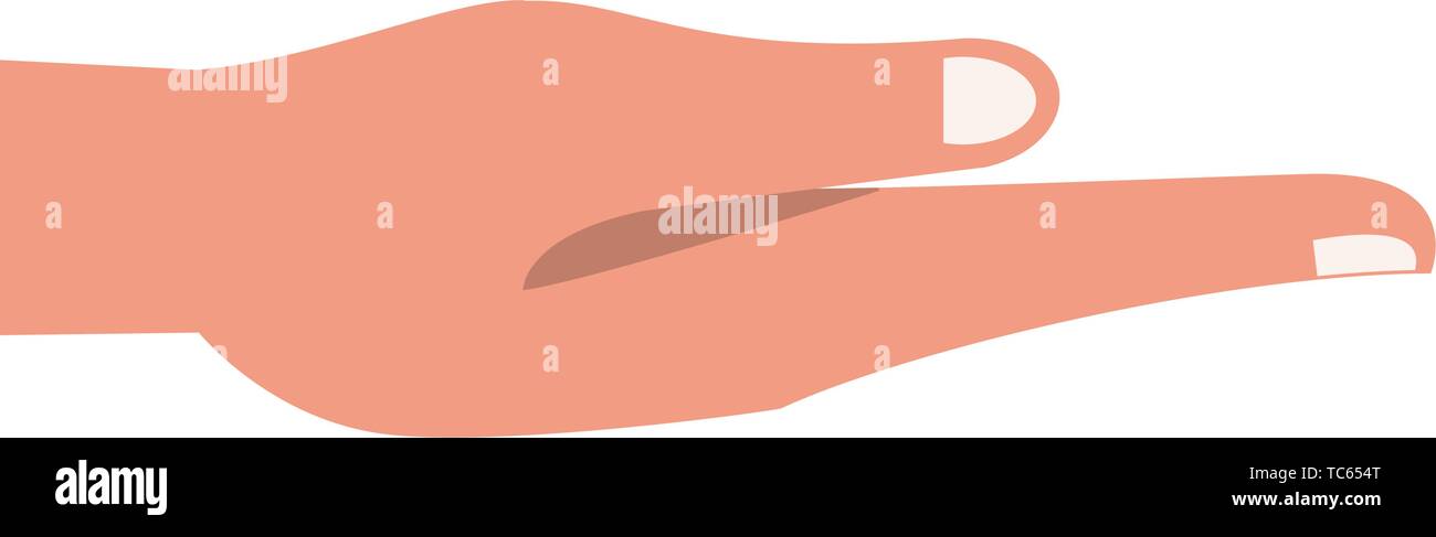 Hand with palm open cartoon isolated Stock Vector Image & Art - Alamy