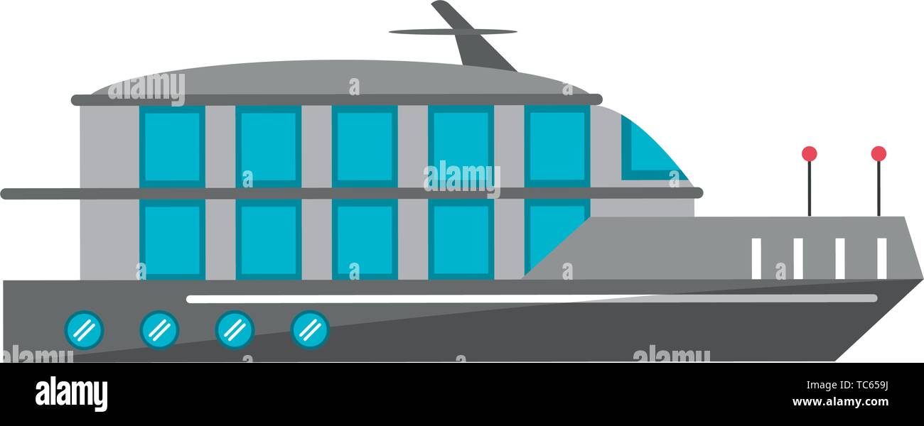 Cruise ship boat sideview isolated Stock Vector Image & Art - Alamy