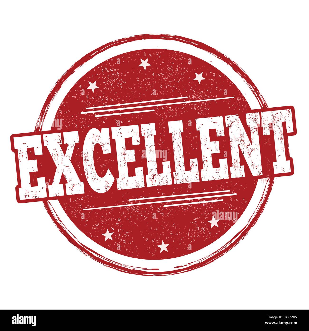 Excellent sign or stamp on white background, vector illustration Stock ...