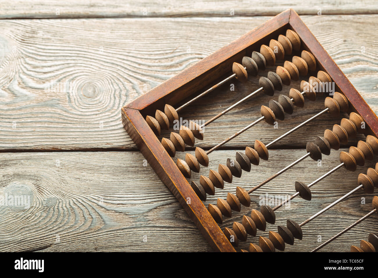 Vintage abacus close up Stock Photo - Alamy