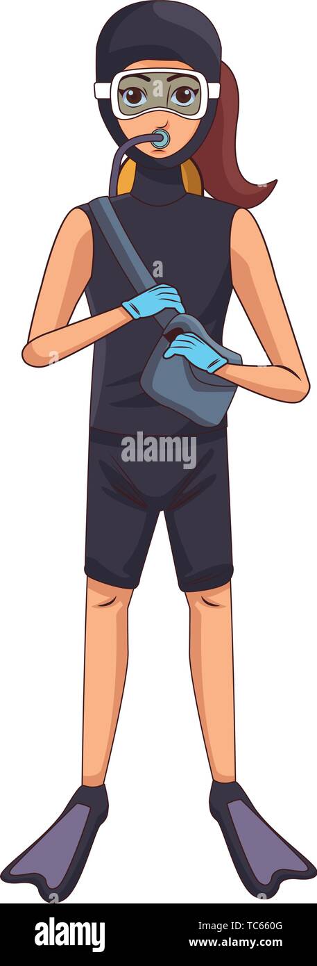scuba diving avatar cartoon character Stock Vector Image & Art - Alamy