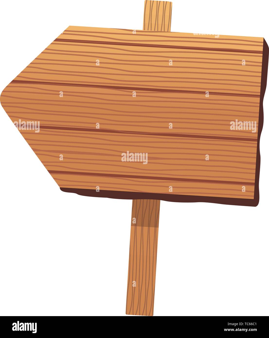 wooden sign icon cartoon isolated Stock Vector Image & Art - Alamy