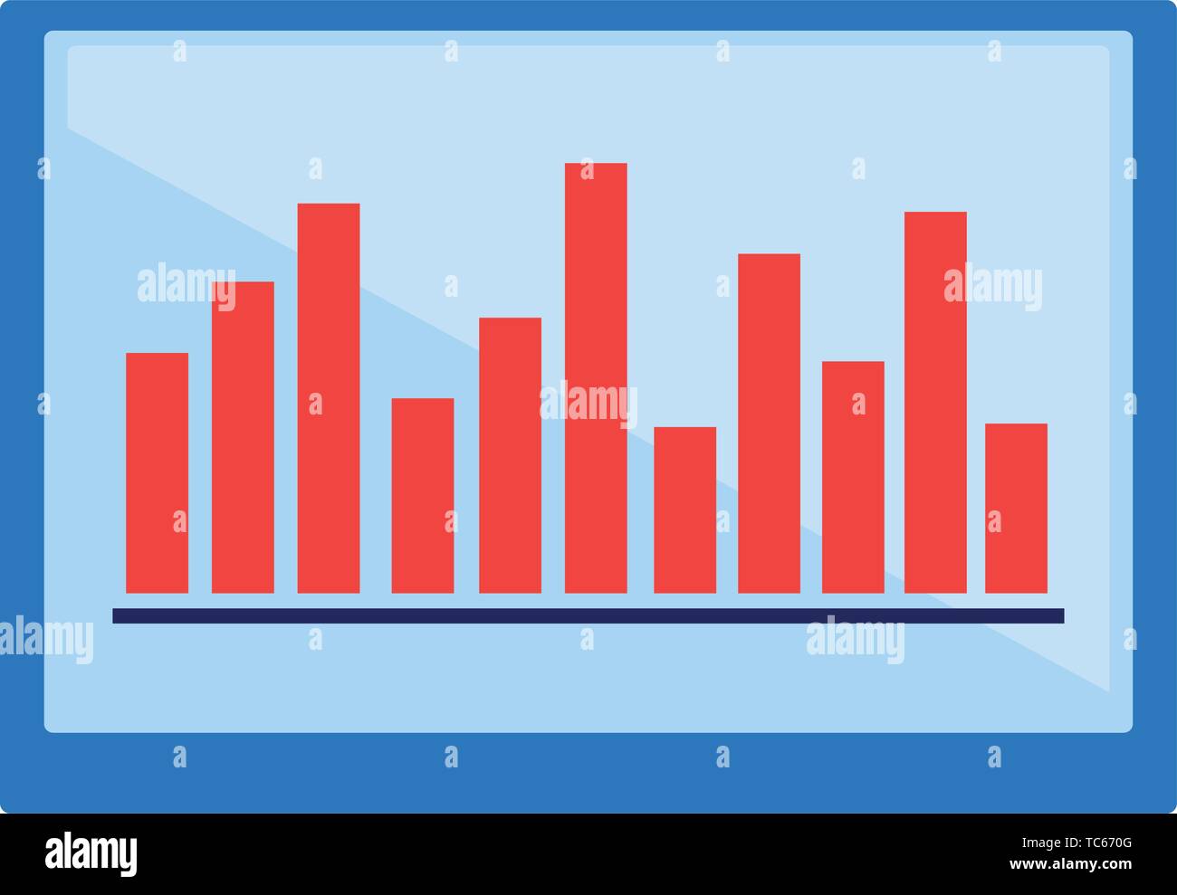data chart icon cartoon isolated Stock Vector Image & Art - Alamy
