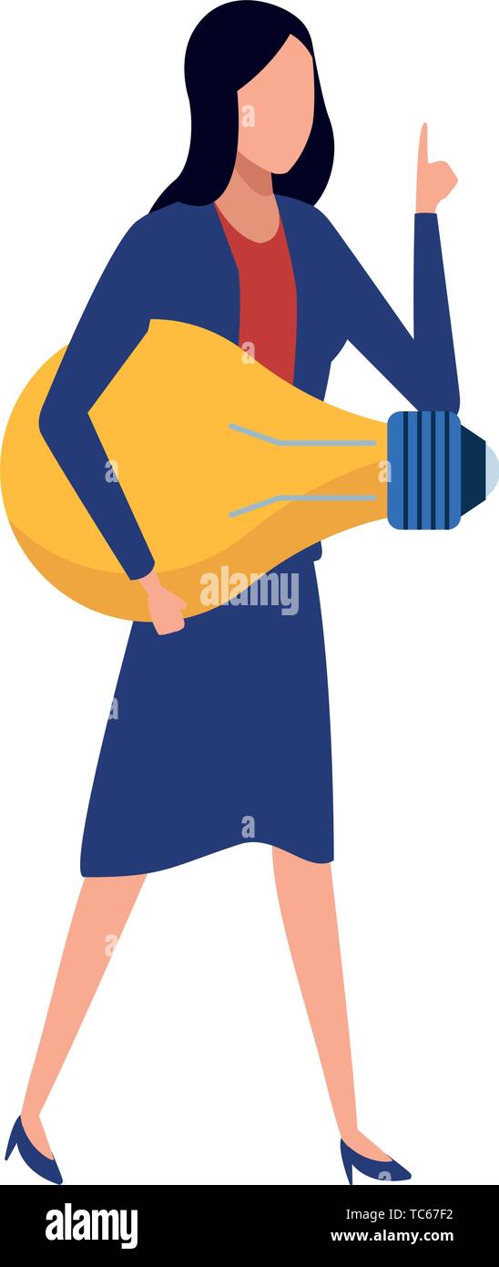Young businesswoman bright modern Stock Vector Images - Alamy