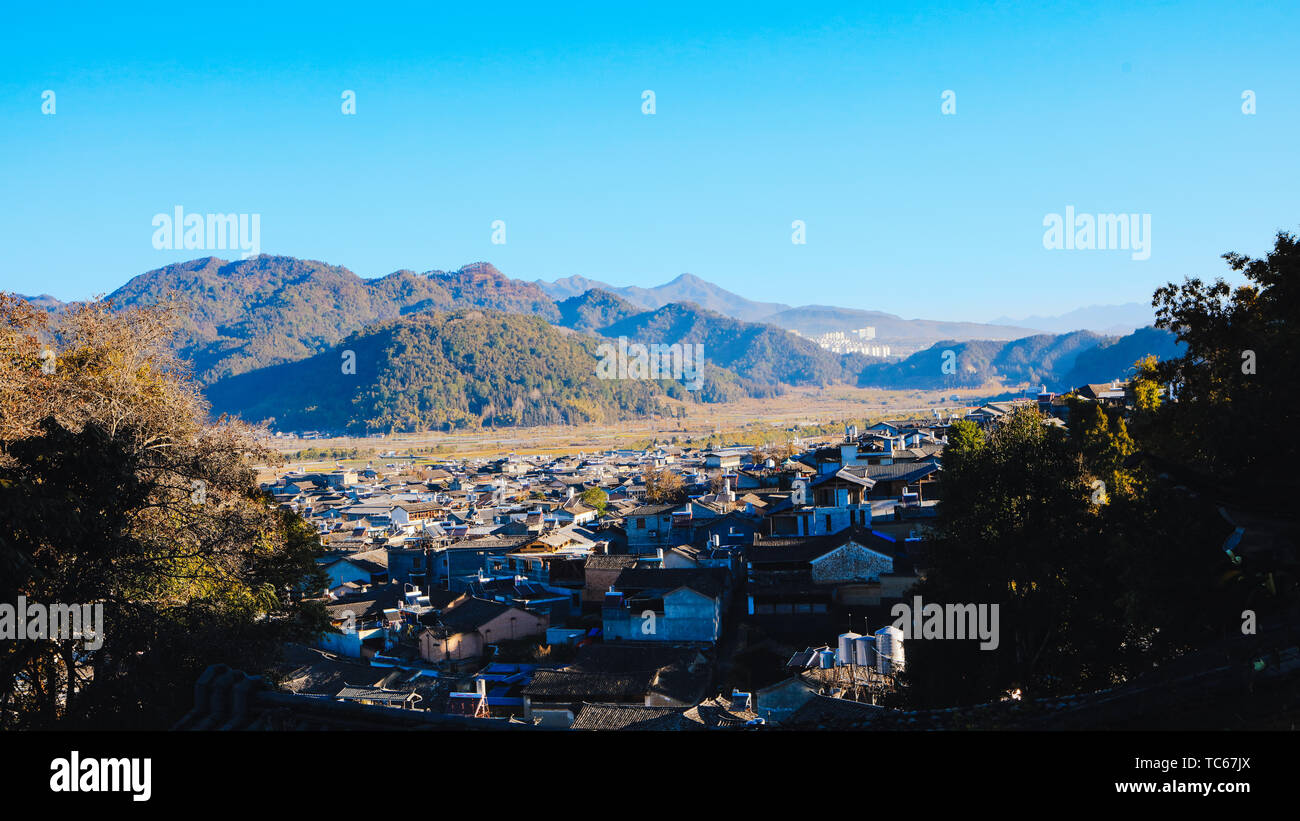 Landscape of Heshun Ancient Town, Tengchong City, Yunnan Province Stock ...