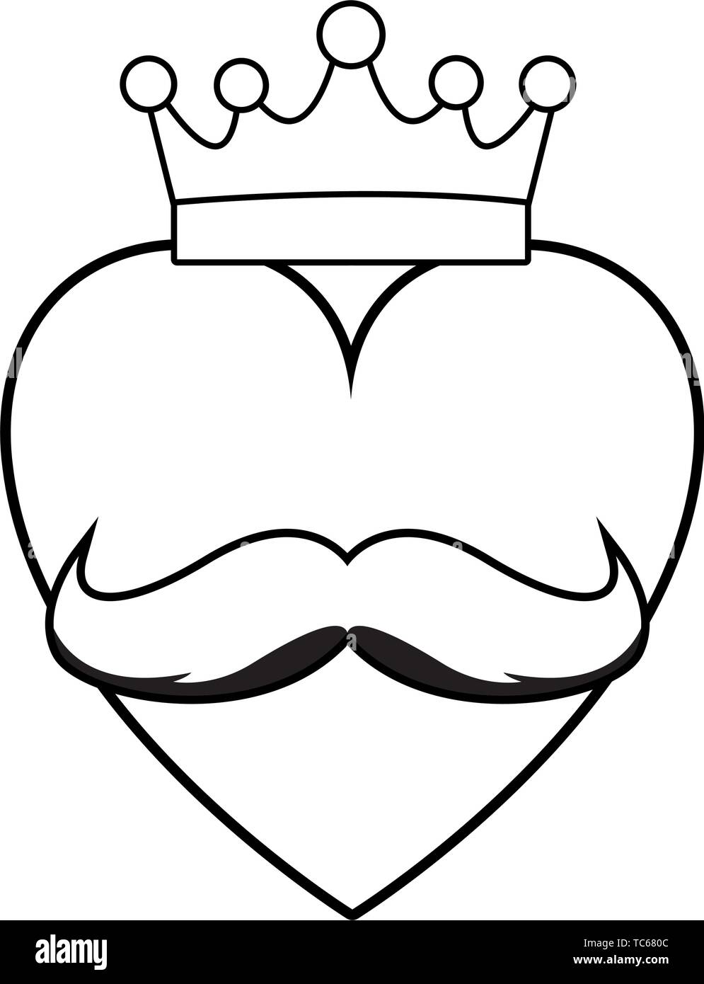 Love moustache Black and White Stock Photos & Images - Alamy