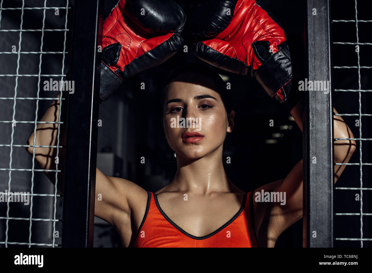 Boxer hands up hi-res stock photography and images - Alamy