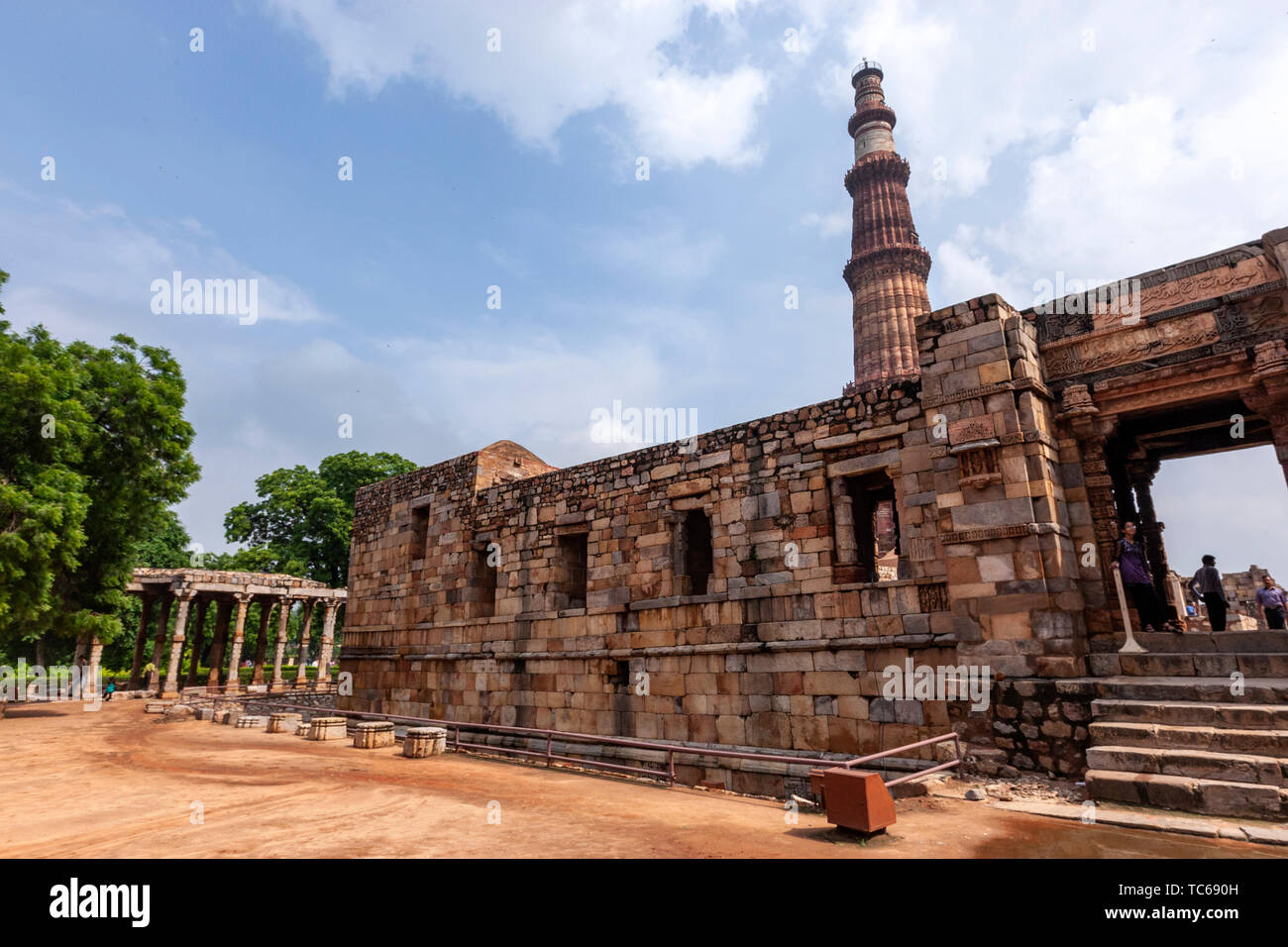 Qutb Minar, Qutb complex, Mehrauli area of Delhi, India Stock Photo - Alamy