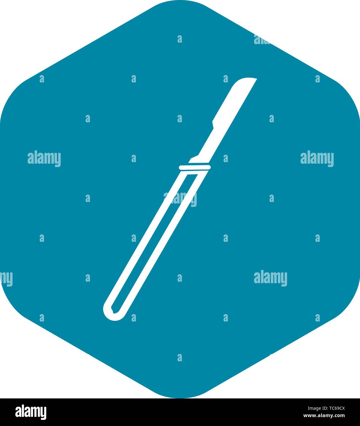 Scalpel icon, simple style Stock Vector Image & Art - Alamy