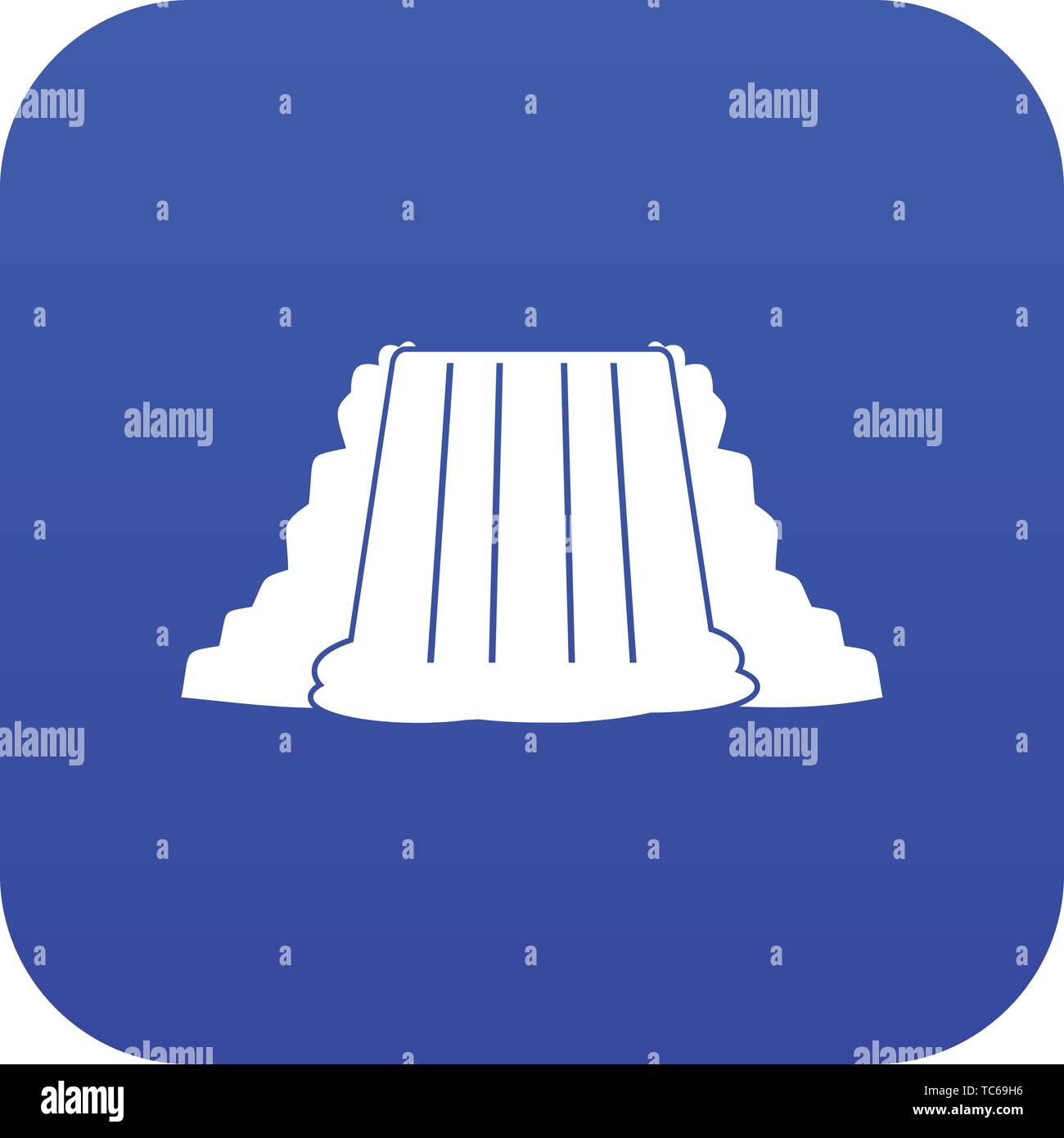 Waterfall icon digital Stock Vector Images - Alamy