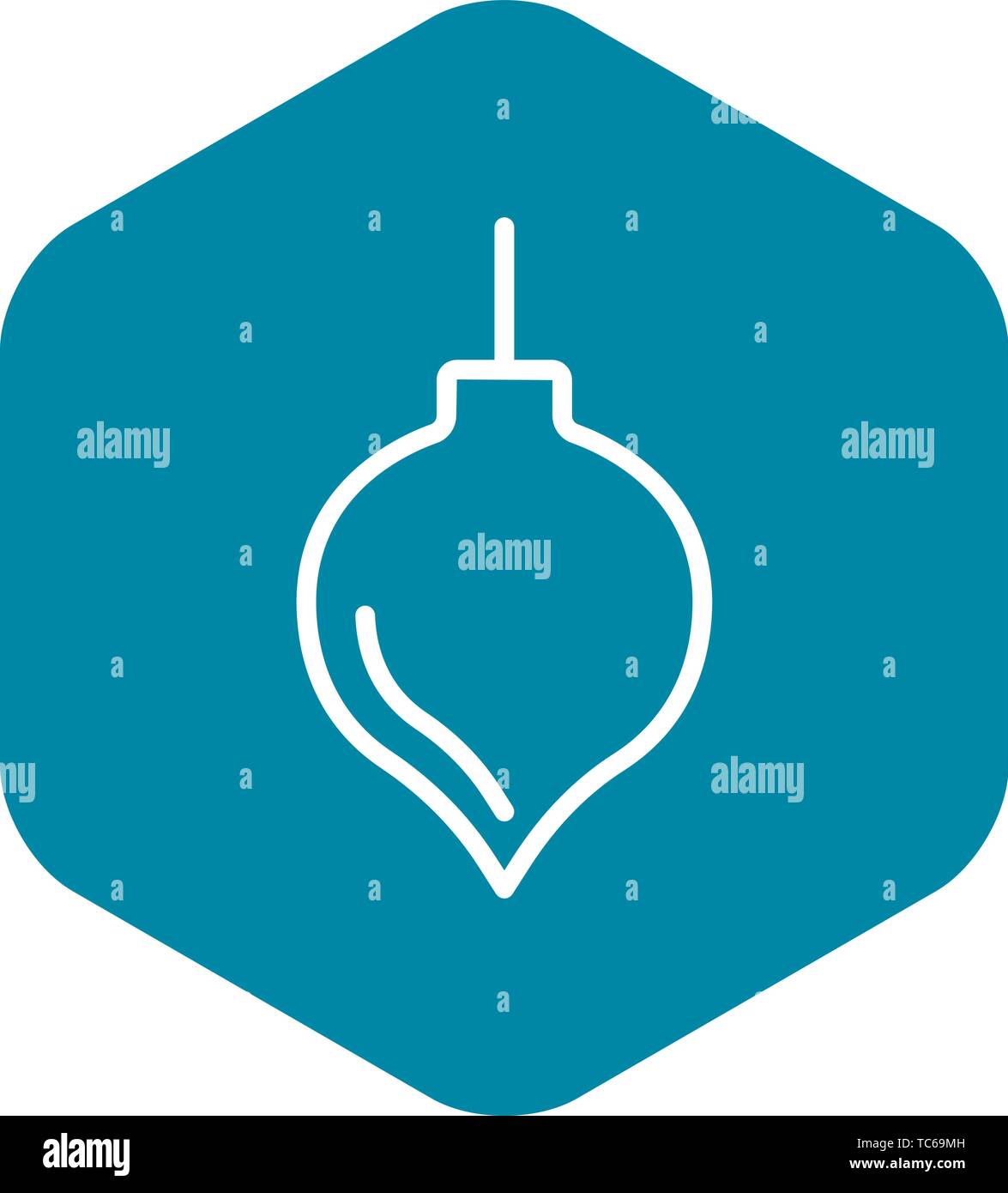 Christmas tree toy icon, outline style Stock Vector Image & Art - Alamy